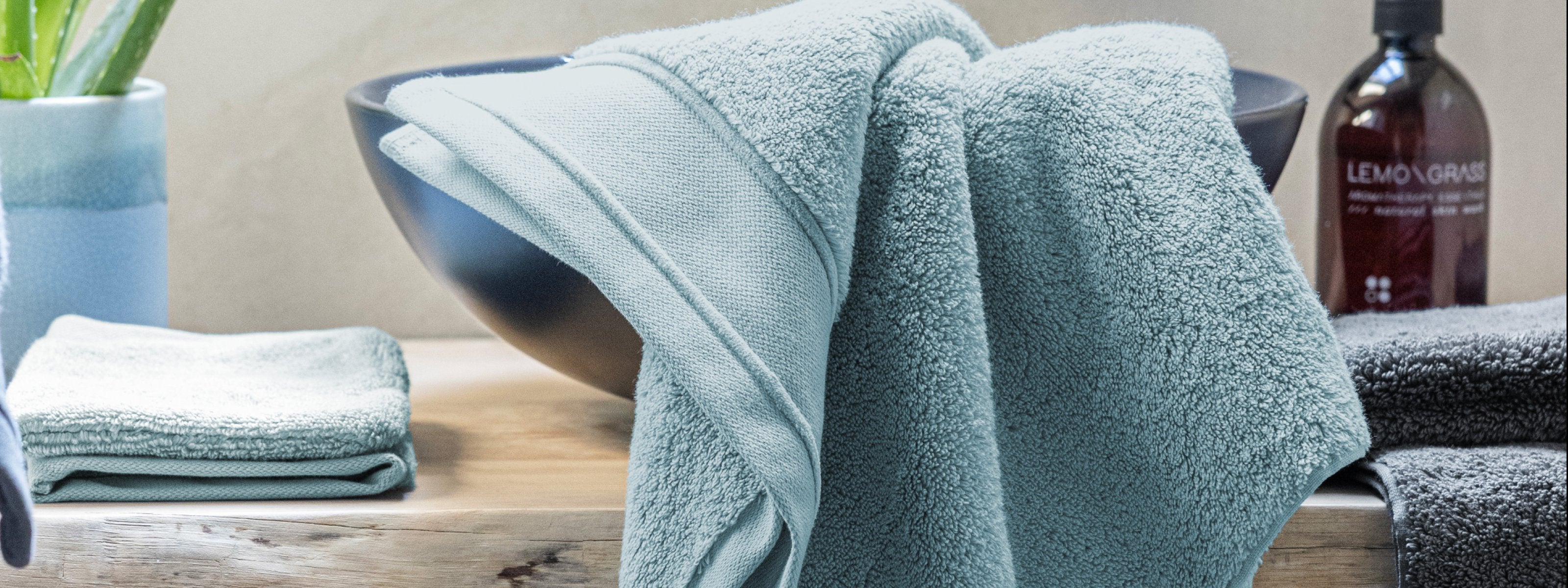 Linge de bain Eponge • Blanc Cerise