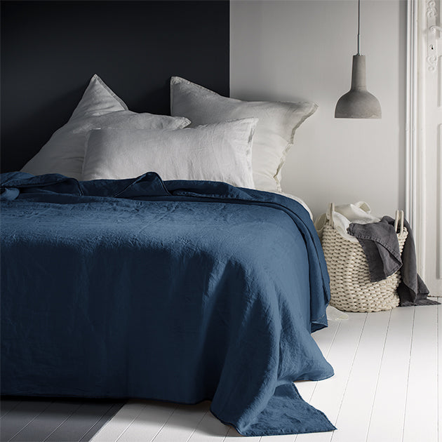 Plaid Lin lavé Autour du lin